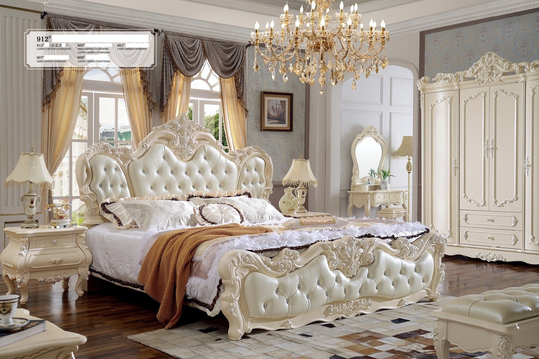 Jvmoebel Schlafzimmer Set Luxus Schlafzimmer Set Garnitur Komplett Set
