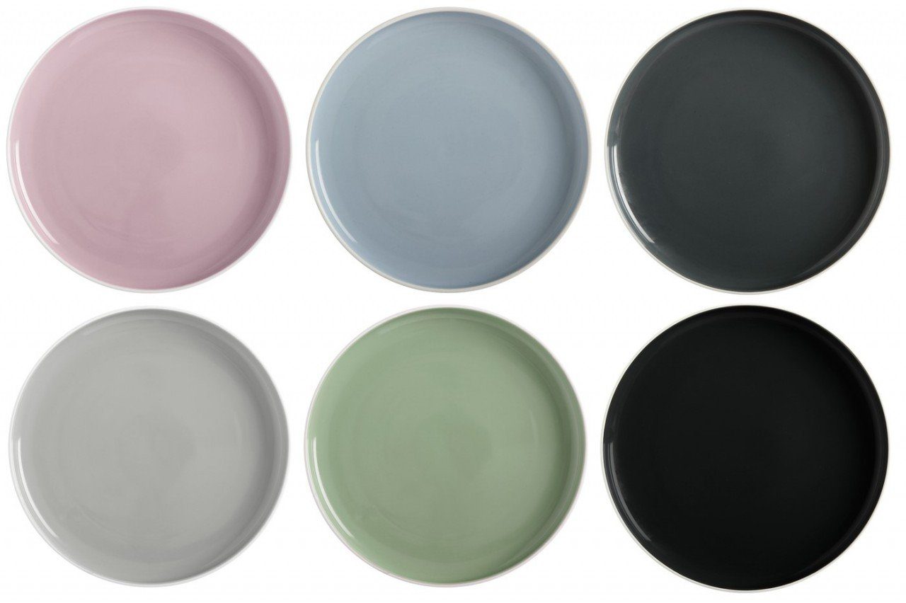 Maxwell & Williams Dessertteller Tint, Farbe: außen weiß, innen schwarz ...