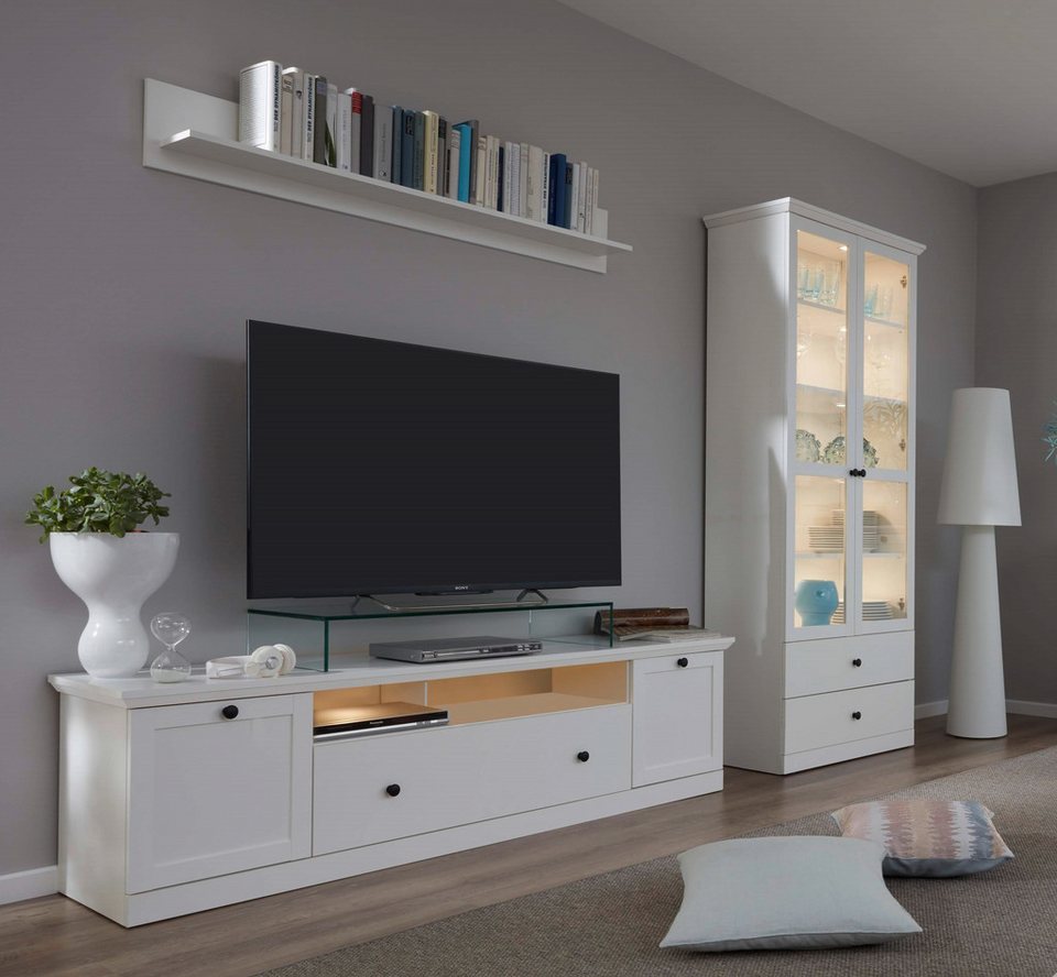 Trendteam Wohnzimmer Set Fernsehschrank Schrankwand Kommode Regal