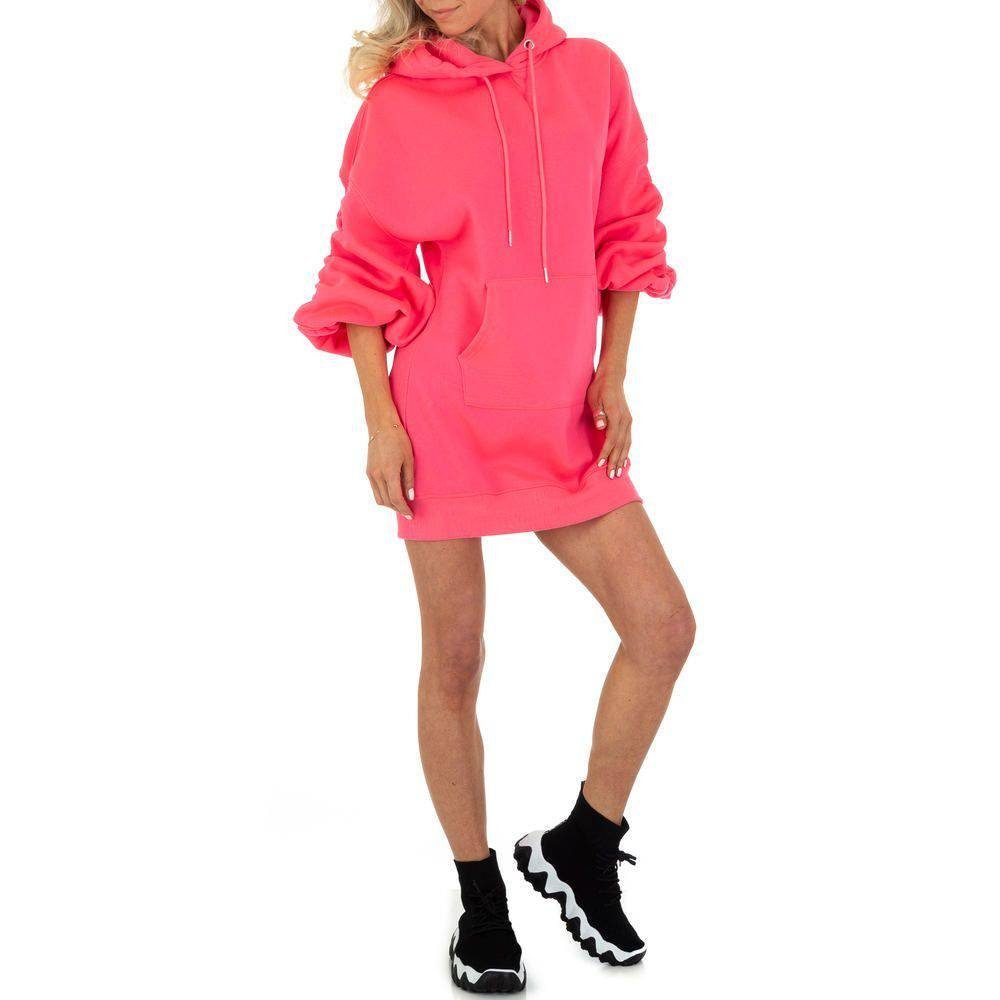 Ital Design Bleistiftkleid Damen Freizeit Kapuze Stretch Fleece