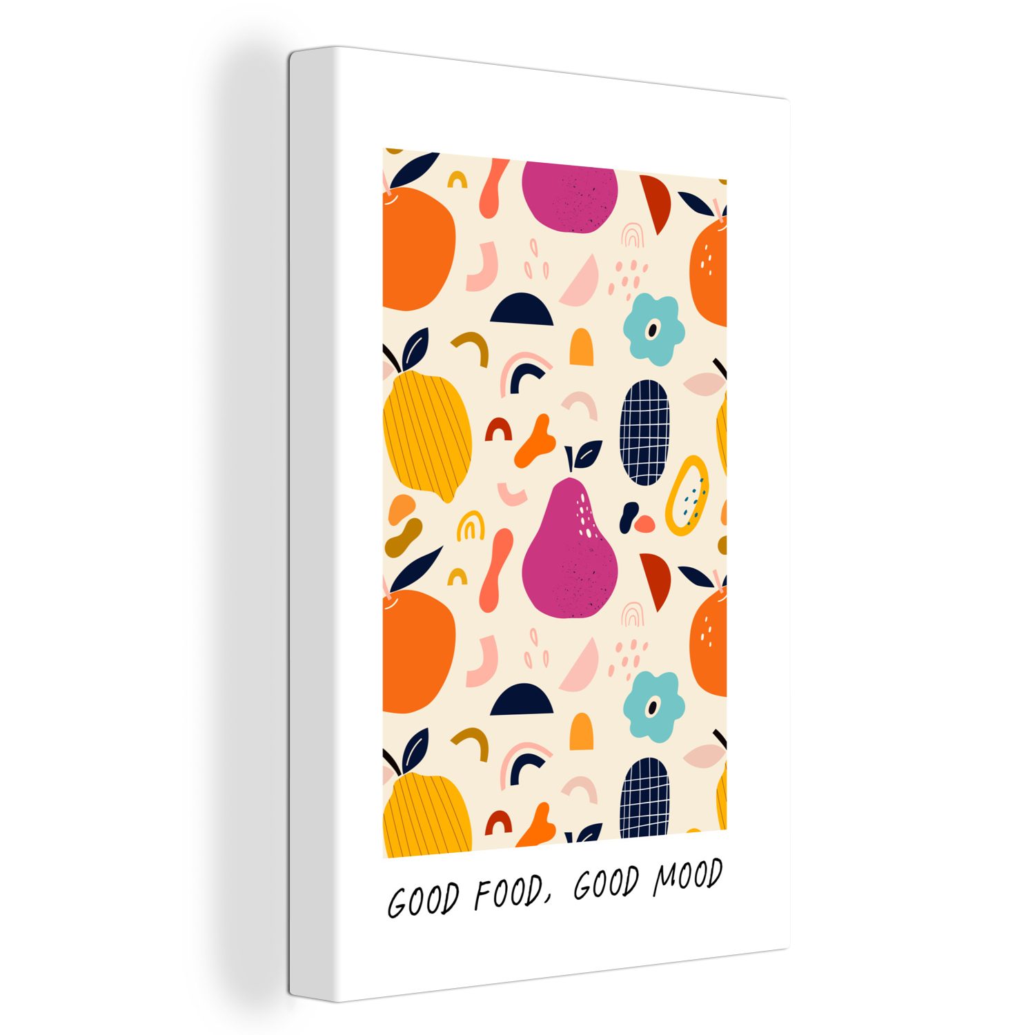 Onemillioncanvasses® Leinwandbild Gutes Essen Gute Laune
