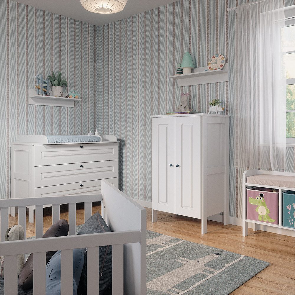 VitaliSpa® Kleiderschrank Ajaton, Grau, 70 x 120.6 cm (1-St)