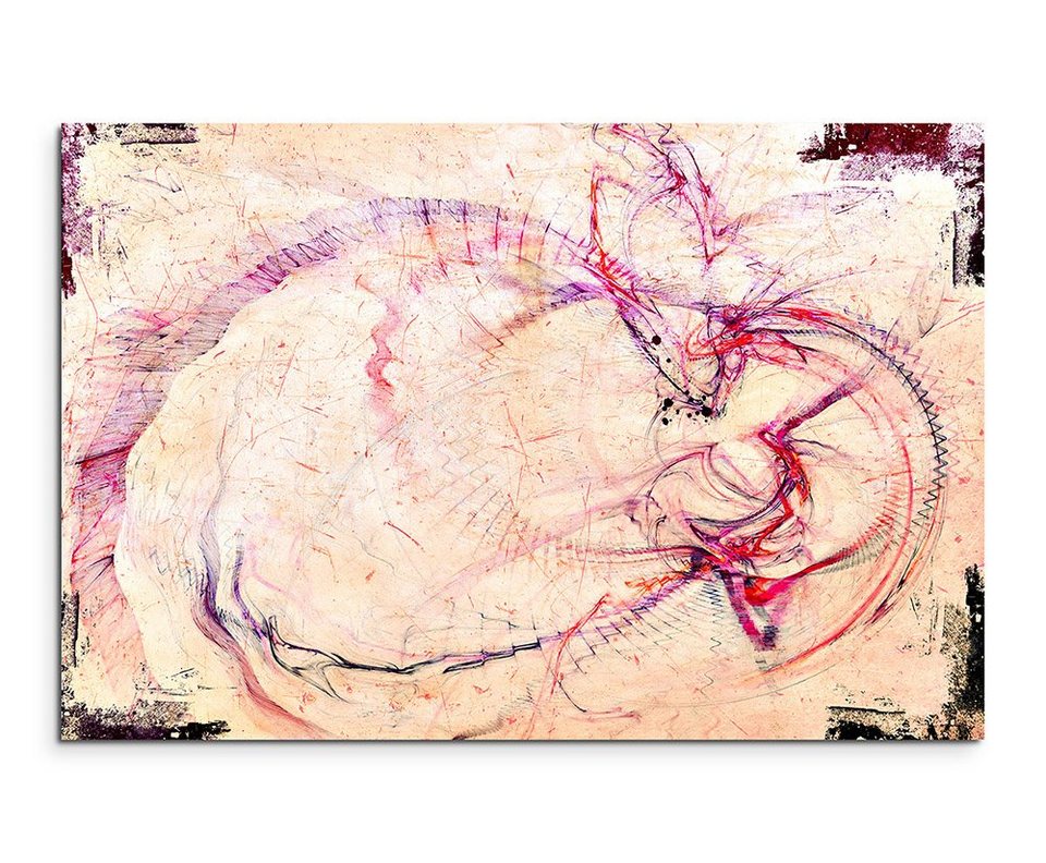 Sinus Art Leinwandbild Abstrakt 1346 120x80cm Otto