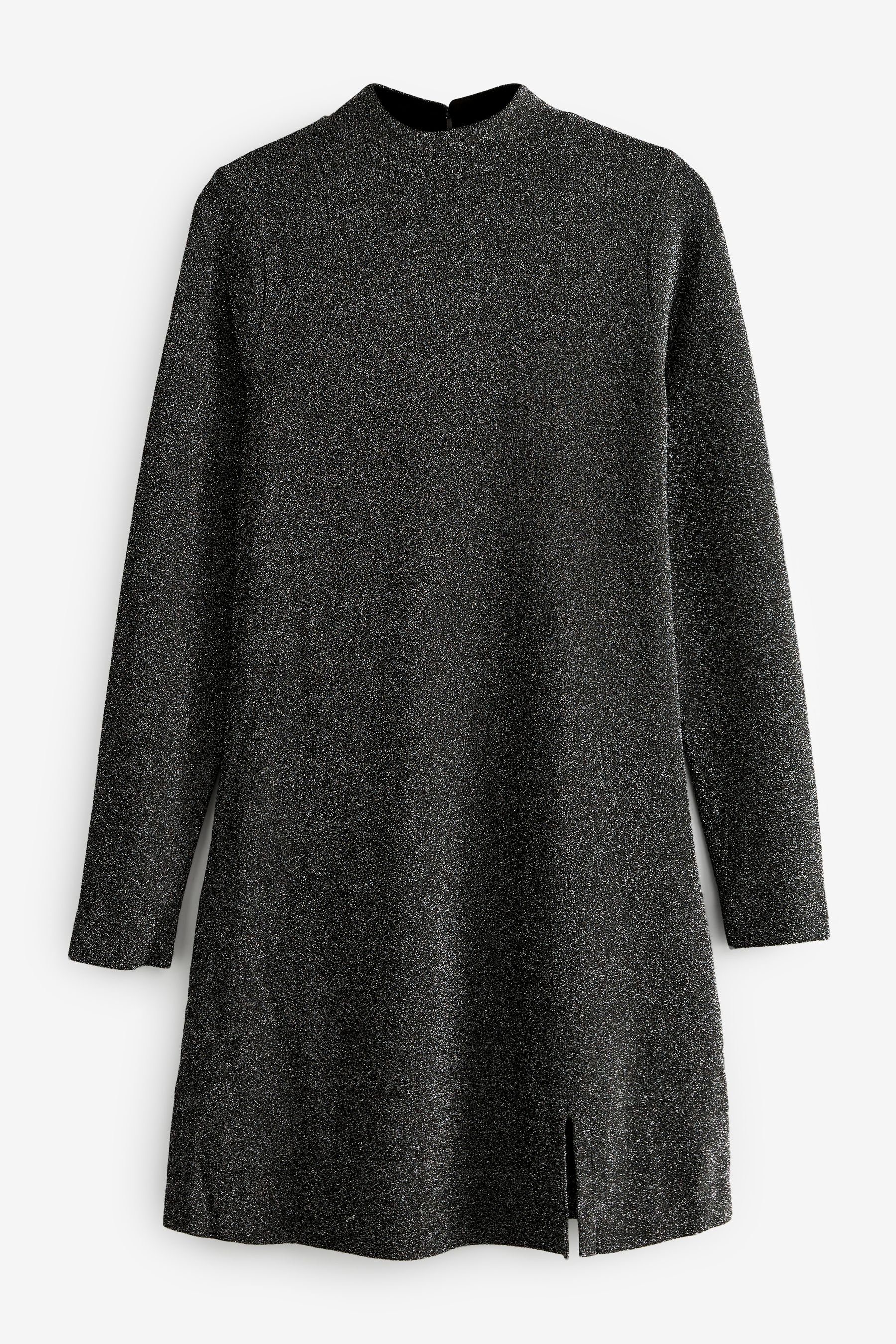 Next Minikleid Langärmeliges Glitzer Minikleid Kurzgröße 1 Tlg