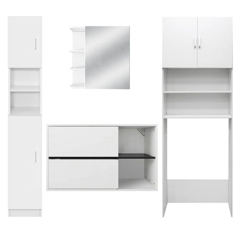 Ml Design Badezimmer Set Badmöbel Set 4 Teilig Badezimmermöbel Set
