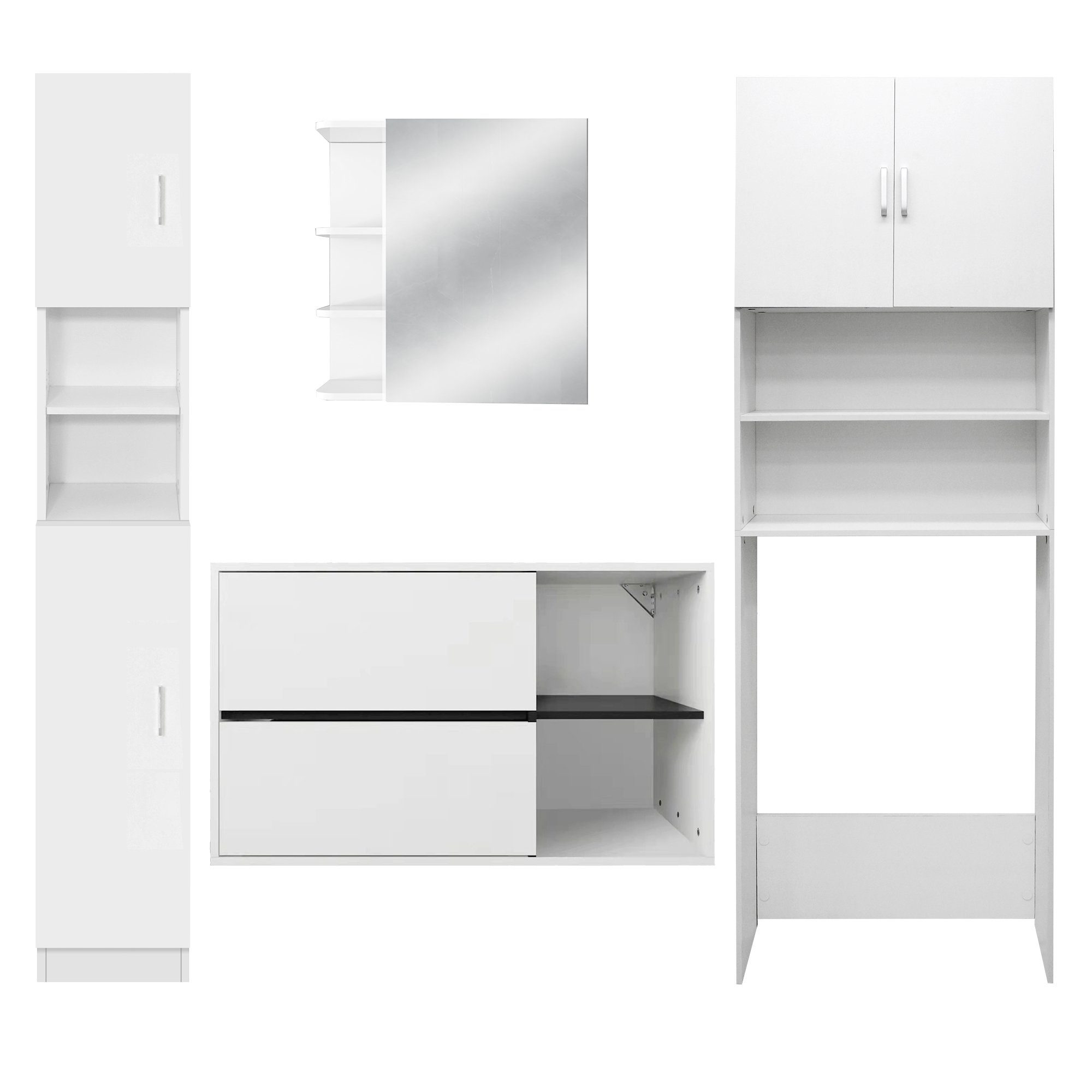 Ml Design Badezimmer Set Badmöbel Set Badezimmerset Badezimmerschrank