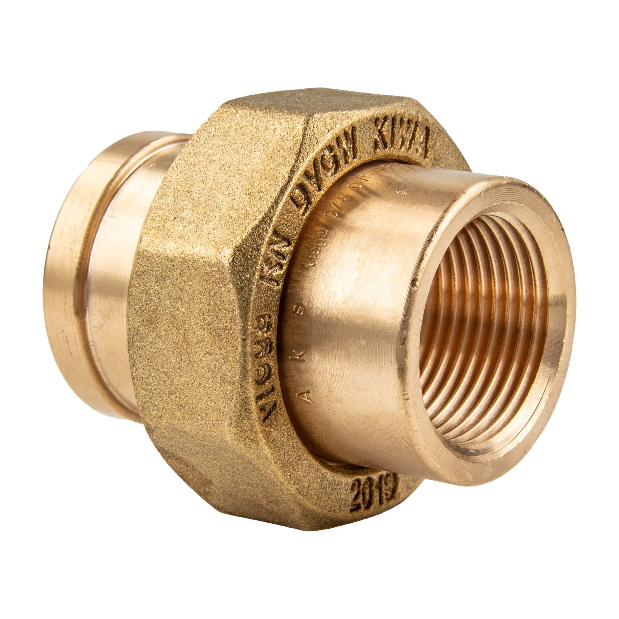 Viega Gewindefitting Rotguss Verschraubung IG/IG Typ 3340 konisch dichtend, 1 1/4 (5/4) Zoll