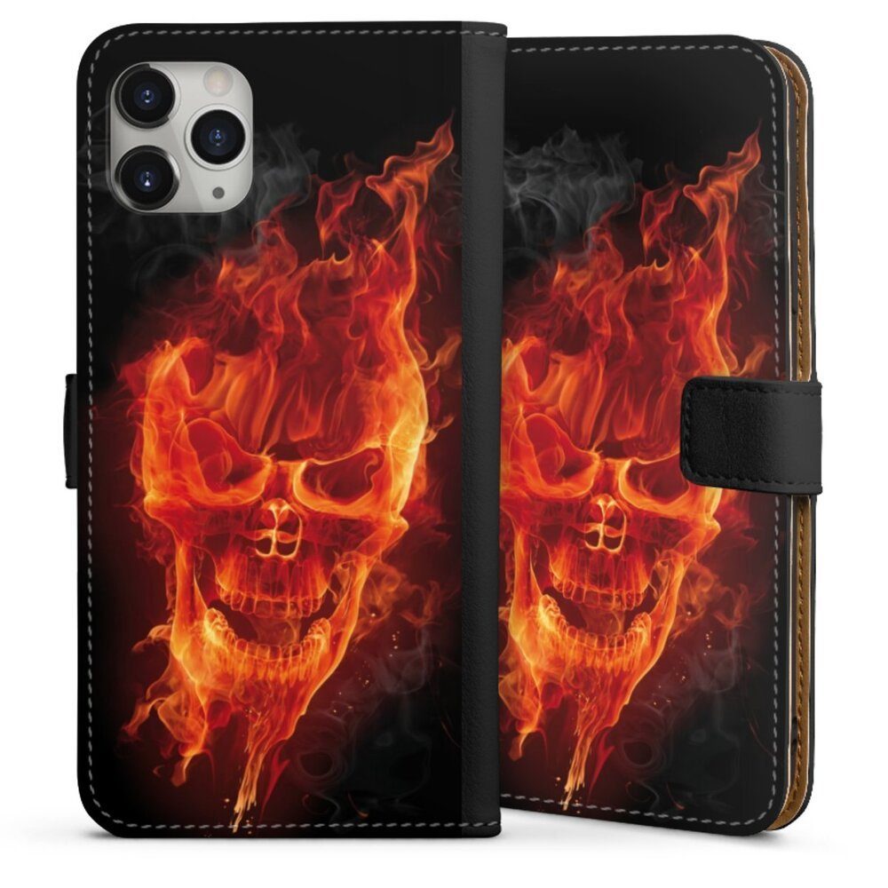 Deindesign Handyhülle Totenkopf Feuer Schädel Burning Skull Apple
