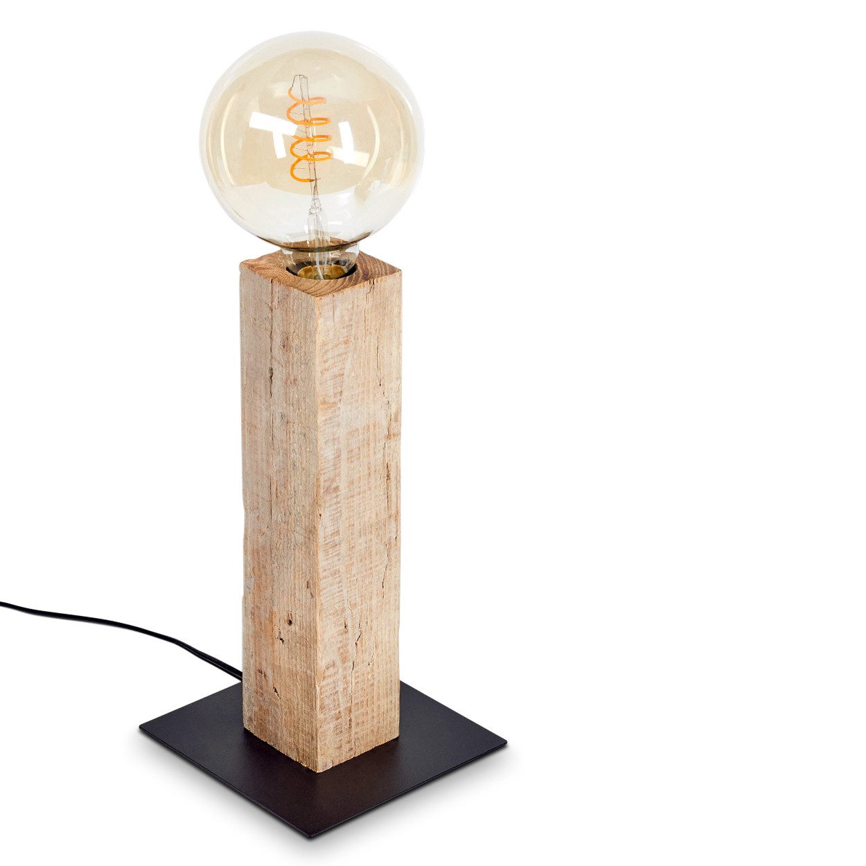 Hofstein Tischleuchte Colleluccio Tischlampe Aus Metallholz In
