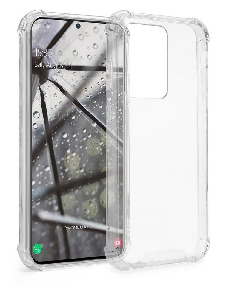 Mygadget Handyhülle Hardcase Hülle Mit Silikonrand And Eckenschutz Für