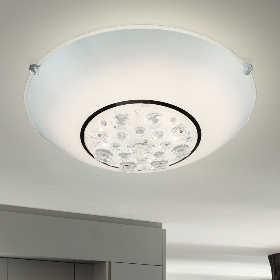 Etc Shop Deckenleuchte Led Decken Lampe Wohnraum Küchen Leuchte Glas