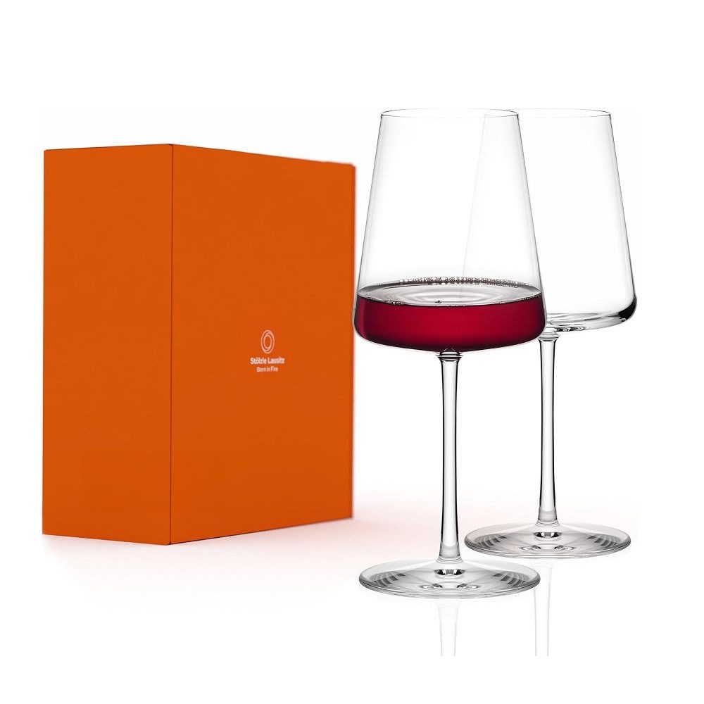 Stölzle Weinglas Stölzle Lausitz Power Rotweinkelch 2er Set, Glas