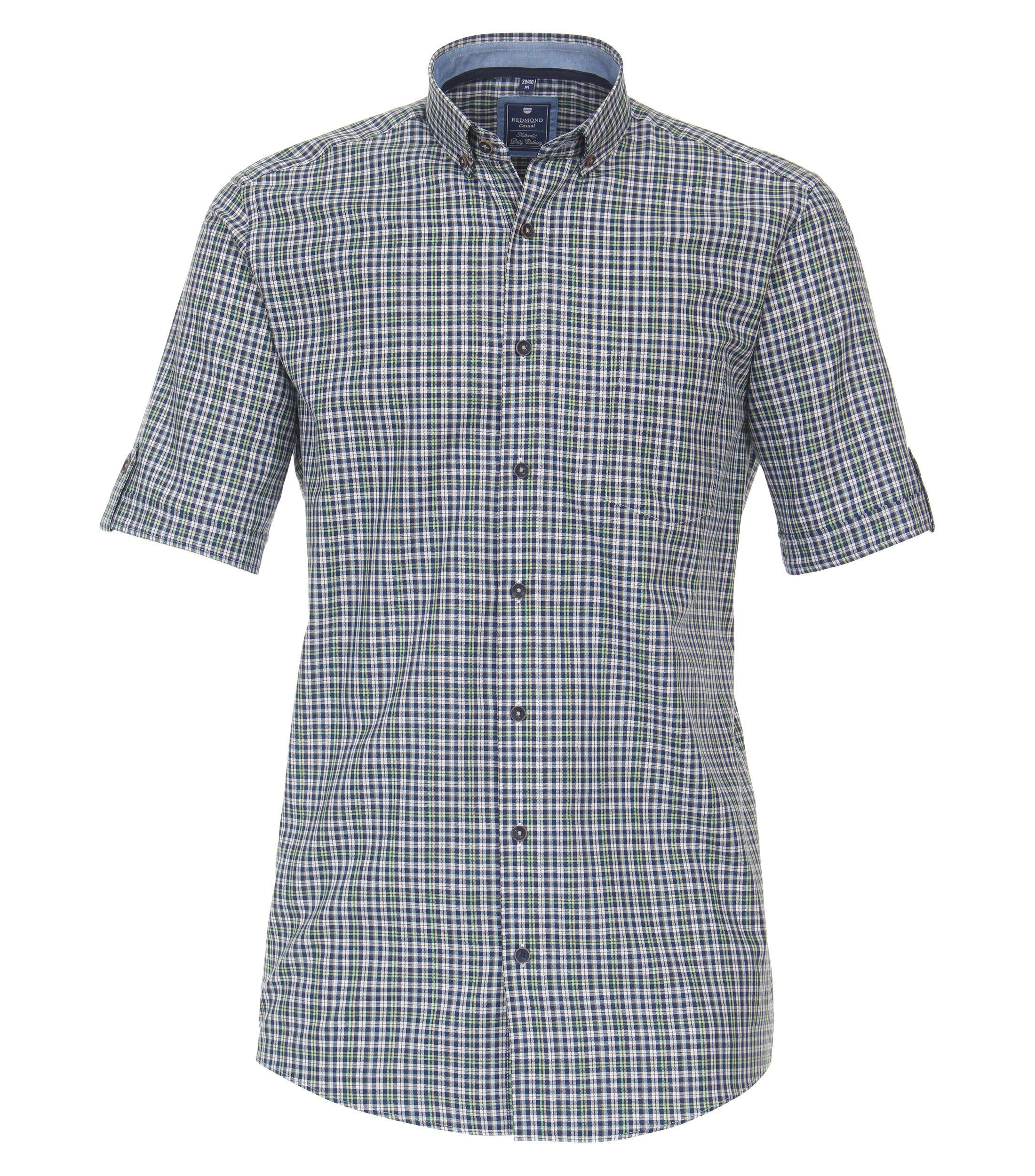 Redmond Kurzarmhemd Kariert Comfort Fit