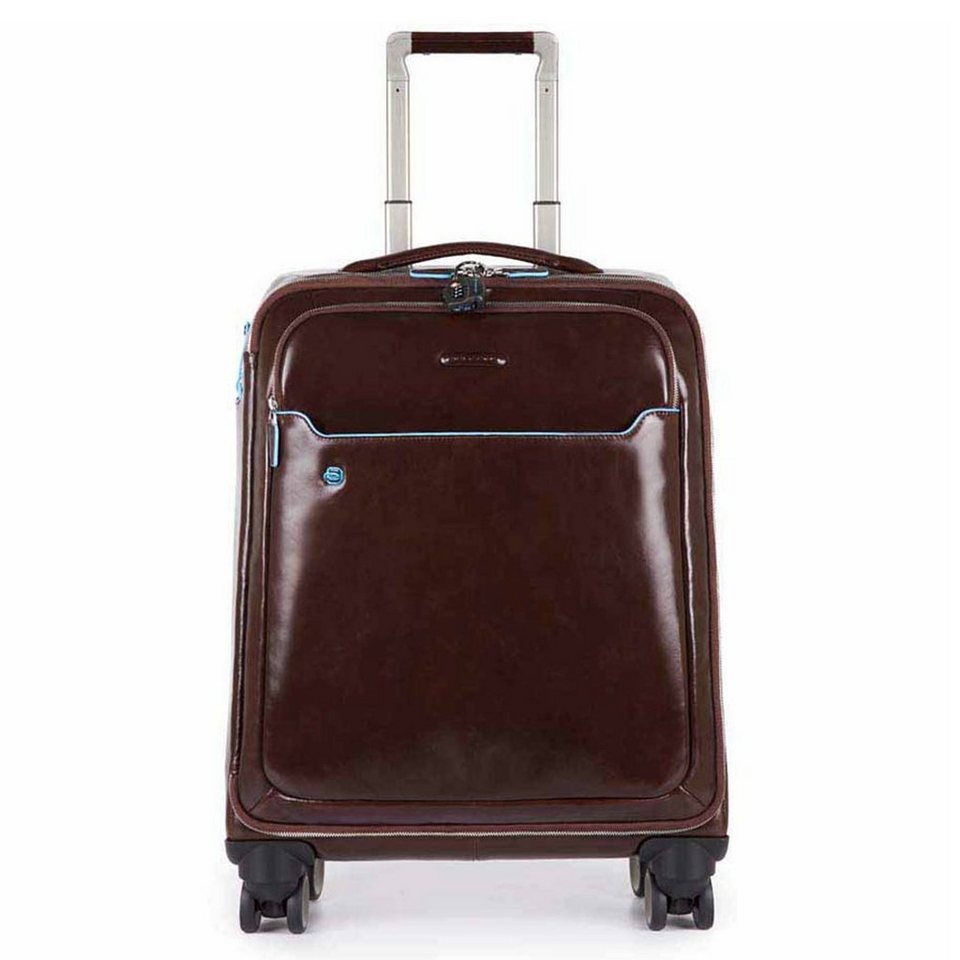 Piquadro Handgepäck Trolley Blue Squareblue Square 4 Rollen Leder