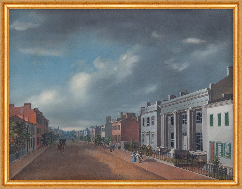 BillerAntik Kunstdruck Fourth Street East From Vine John Caspar Wild Stadt Kutsche B A2 02602 ...