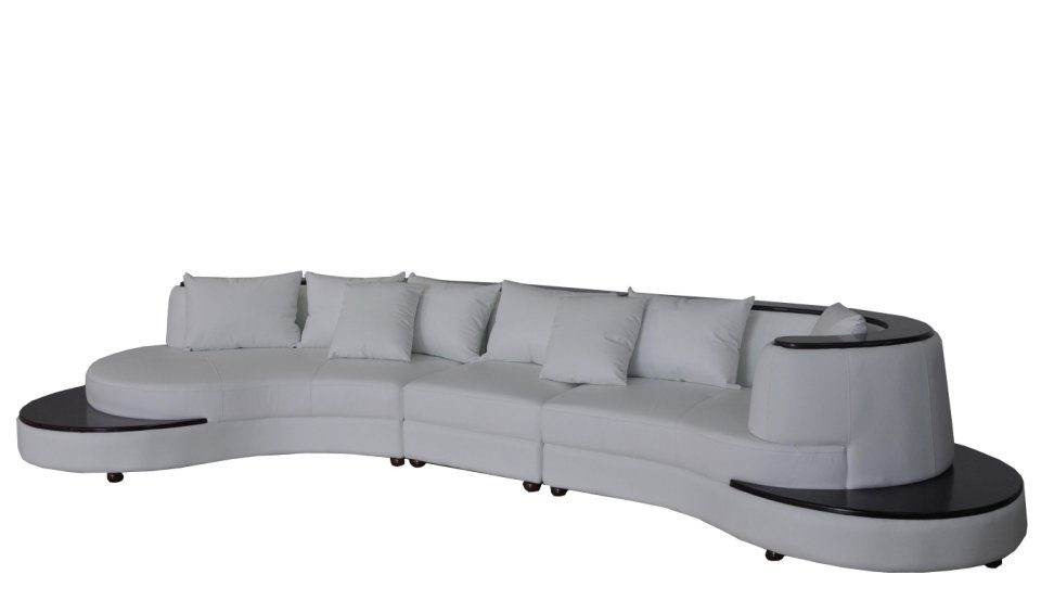 Jvmoebel Ecksofa Luxus Wohn Eck Leder Polster Xxl Big Sofa Couch U