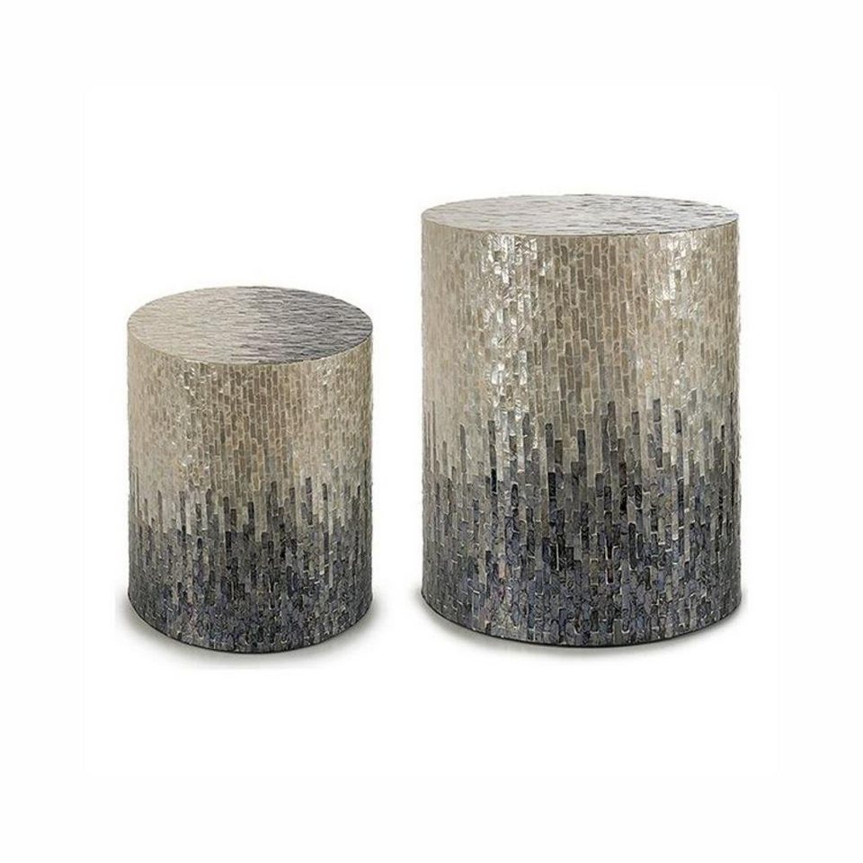 T Decor Fußhocker Hocker Grau Verblasster Effekt 40 X 46 X 40 Cm