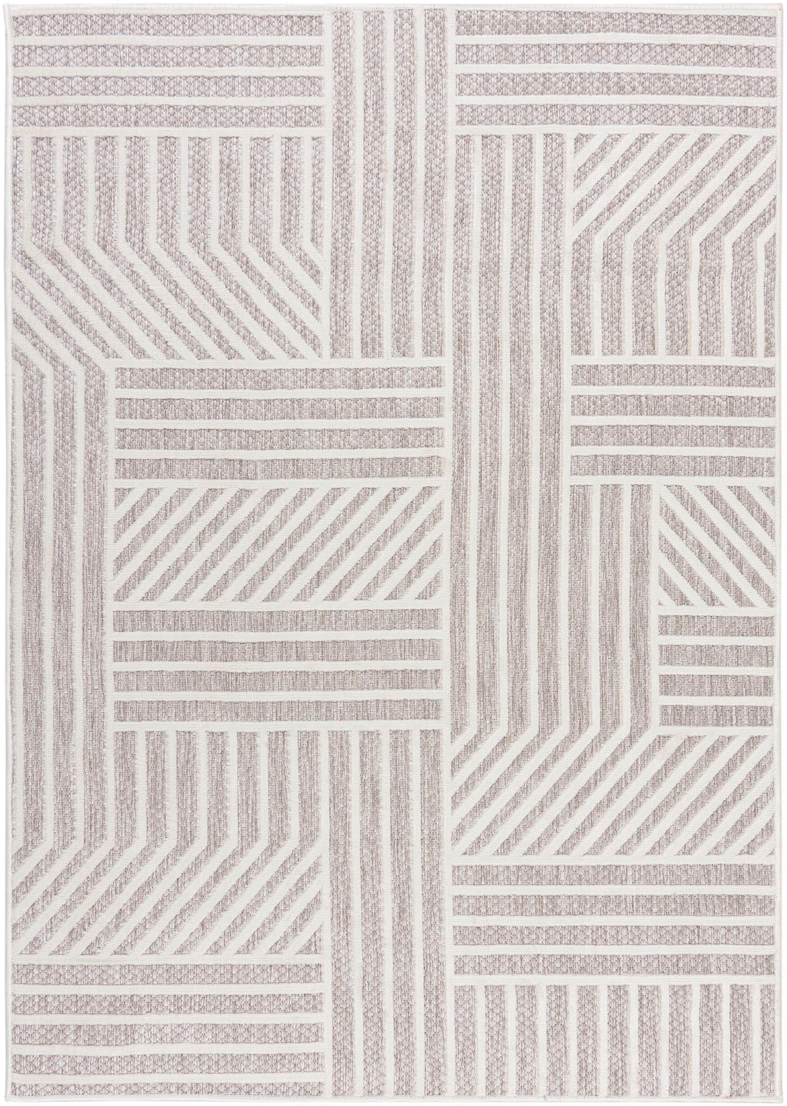 Flair Rugs Teppich Blocks Rechteckig Höhe 7 Mm In Und Outdoor