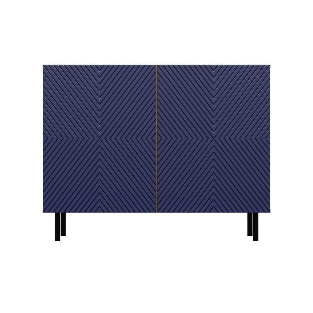 TOPESHOP Kommode Sideboard mit TIP-ON & geriffelten Fronten für ...