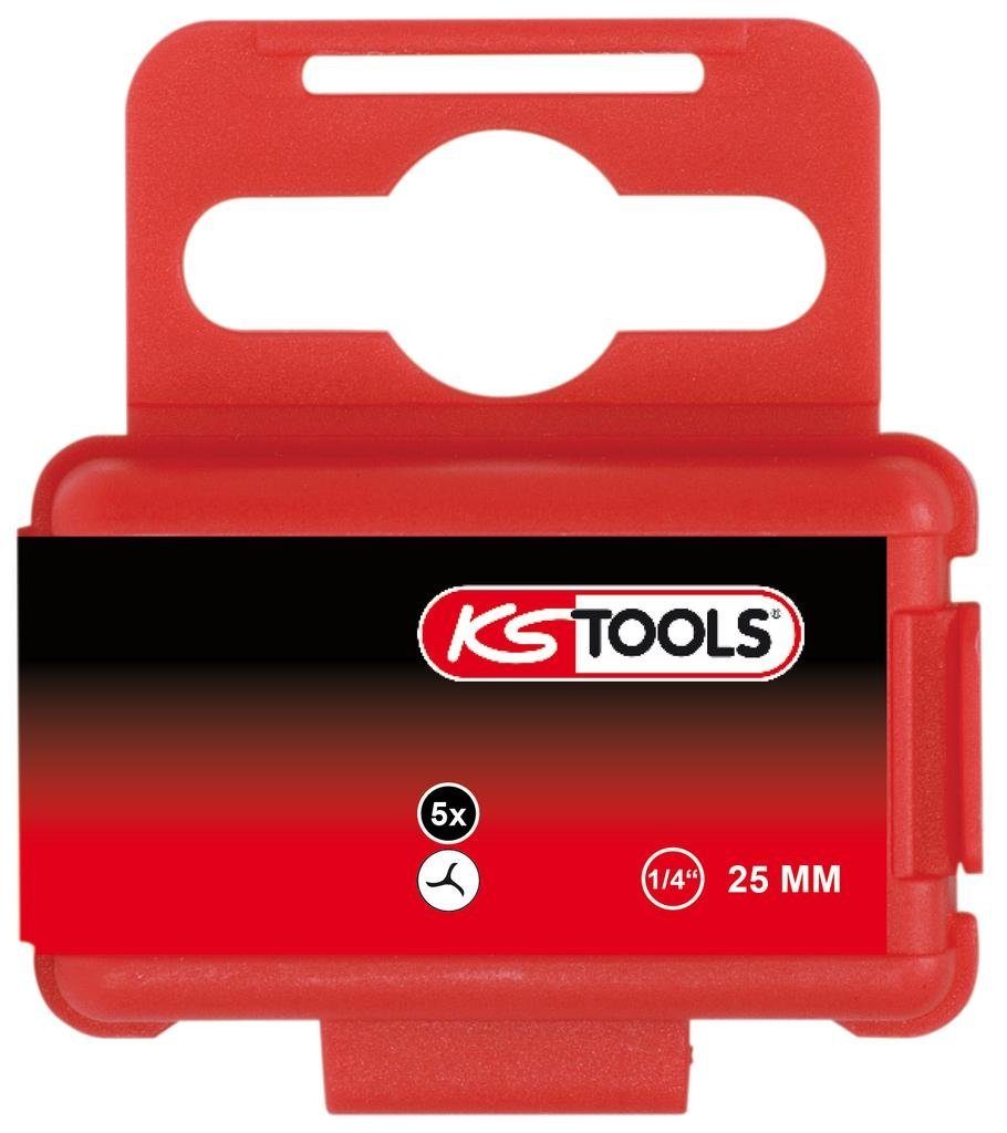 KS Tools Bit-Set »1/4" Bit TRIWING, 25mm, #5, 5er Pack«