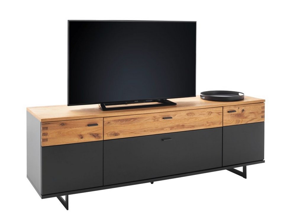 Mca Furniture Lowboard Tv Board Cesena Wildeiche Schwarzgrau