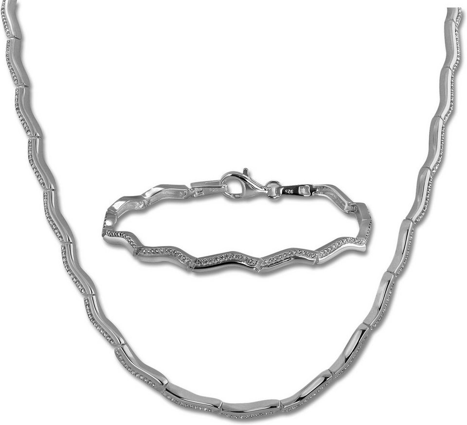 SilberDream Schmuckset SilberDream Collier & Armband Zirkonia ... SilberDream Schmuckset SilberDream Collier & Armband Zirkonia ...