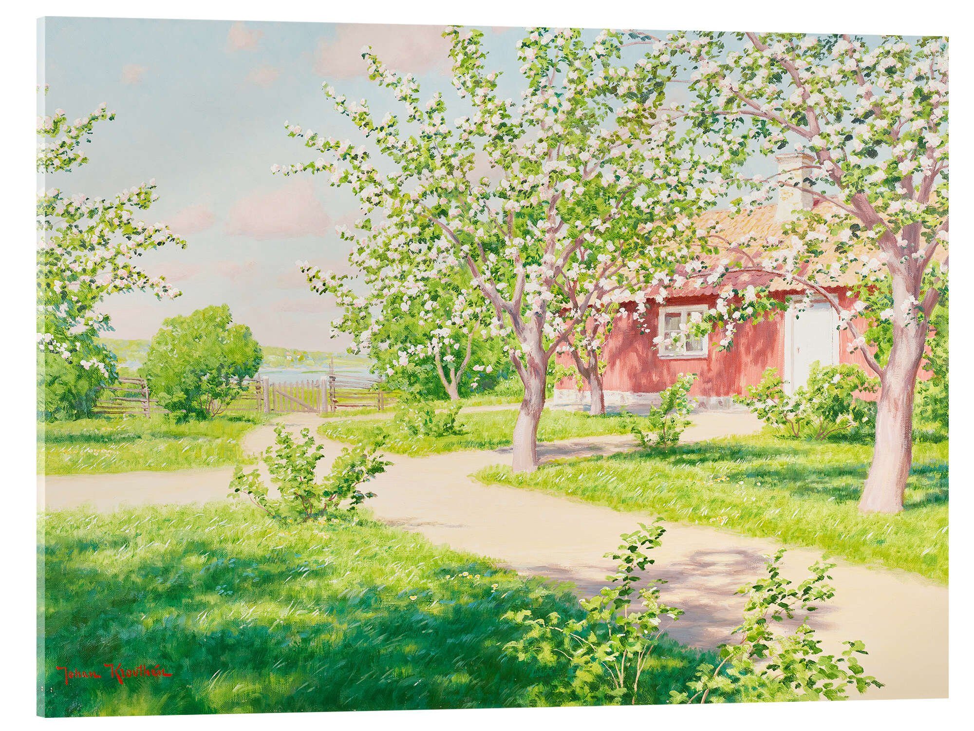 Posterlounge Acrylglasbild Johan Krouthén Blühender Apfelbaum Mit