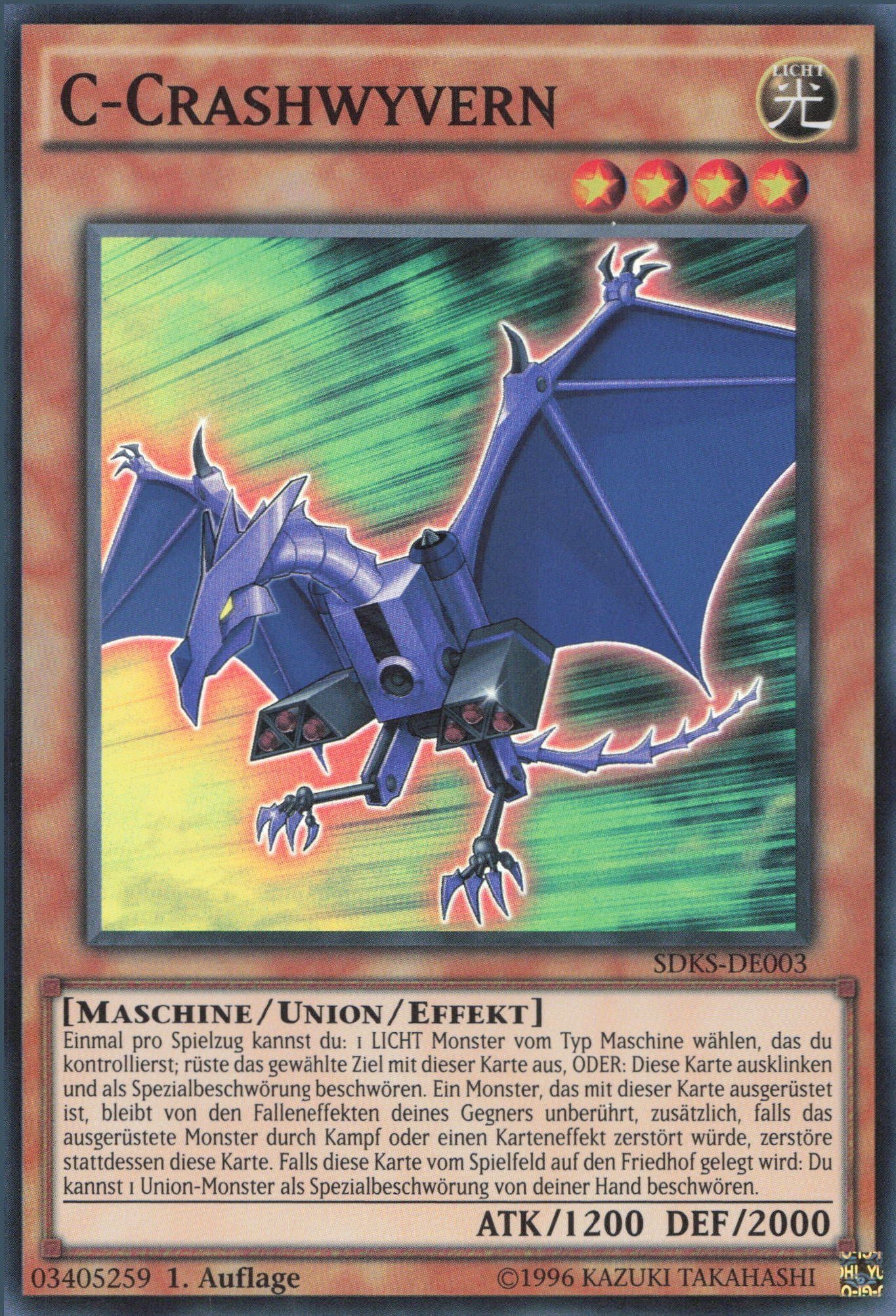 Recollectibles Sammelkarte Yugioh Karte C Crashwyvern Yu Gi Oh Karte