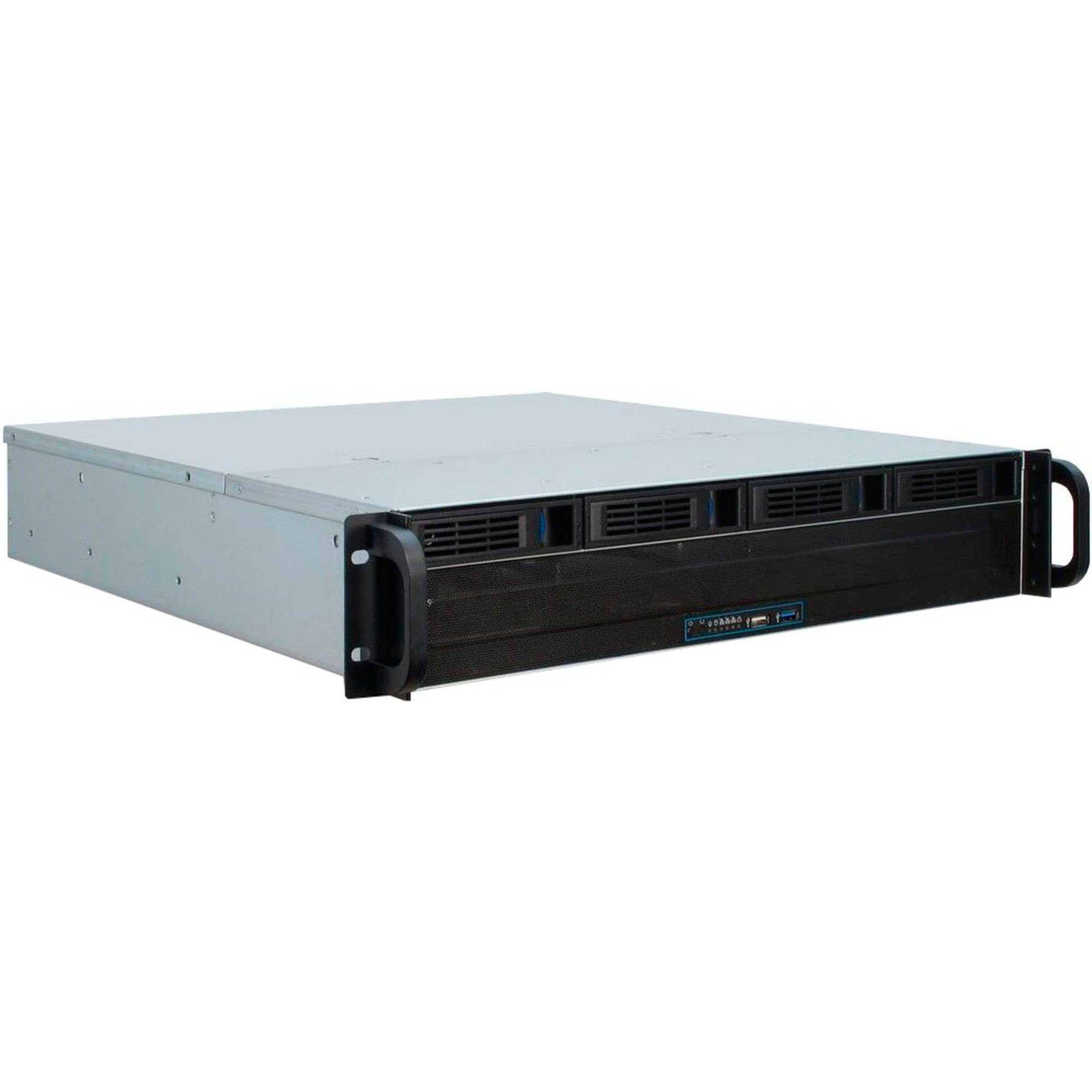 Inter-Tech PC-Gehäuse Inter-Tech IPC 2U-2404L SATA, Server-Gehäuse, (2
