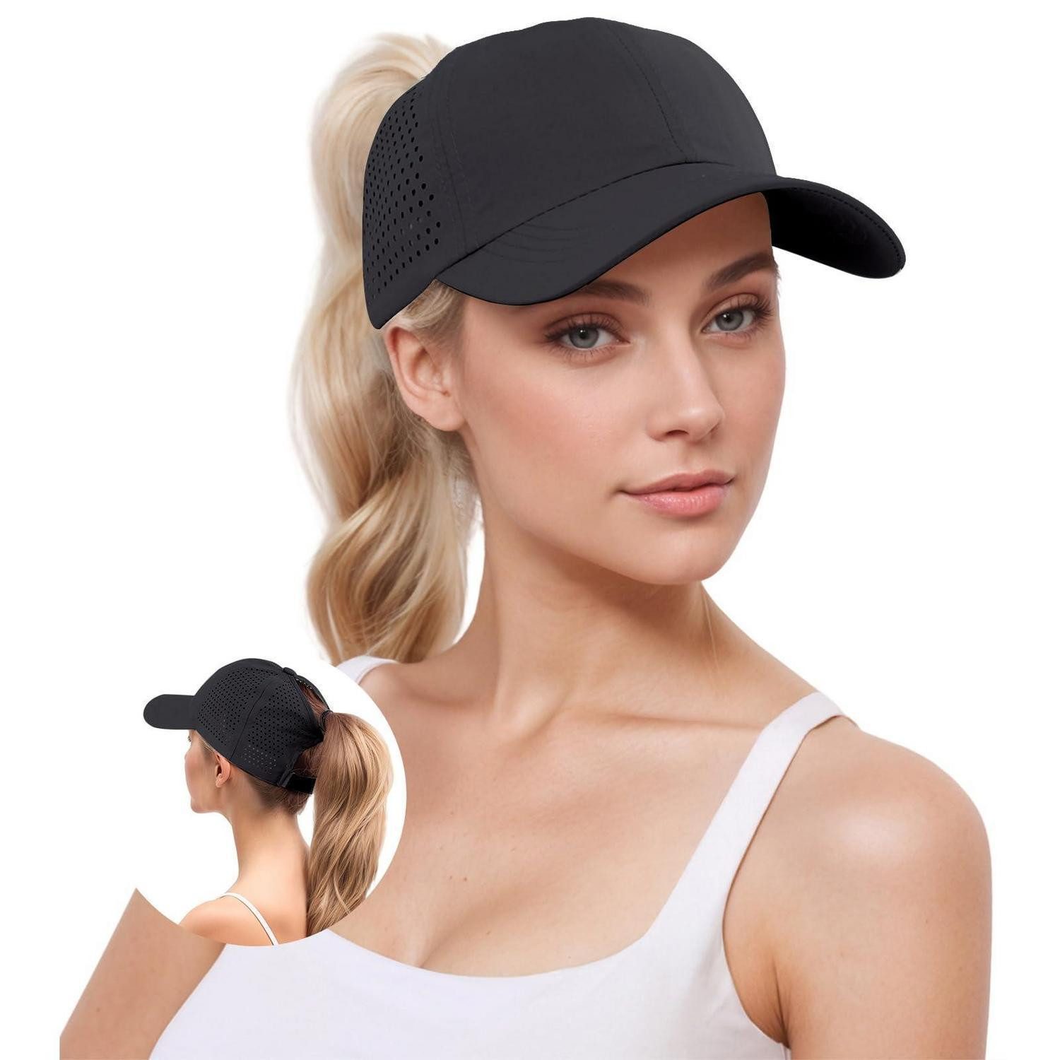 LuxusKollektion Baseball Cap Baseballkappe Damen Pferdeschwanz Mesh ...