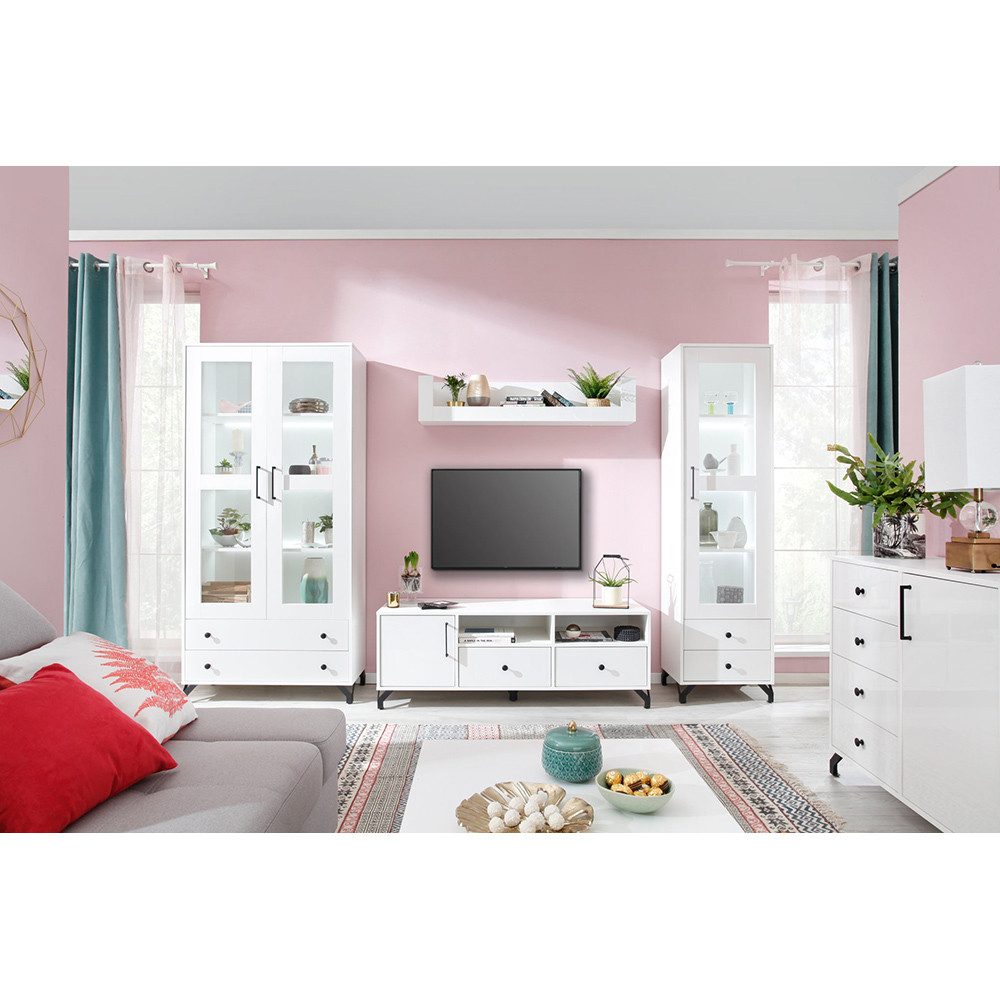 Lomadox Wohnzimmer Set Bend 133 Mega Spar Set 6 St 6 Tlg Mit