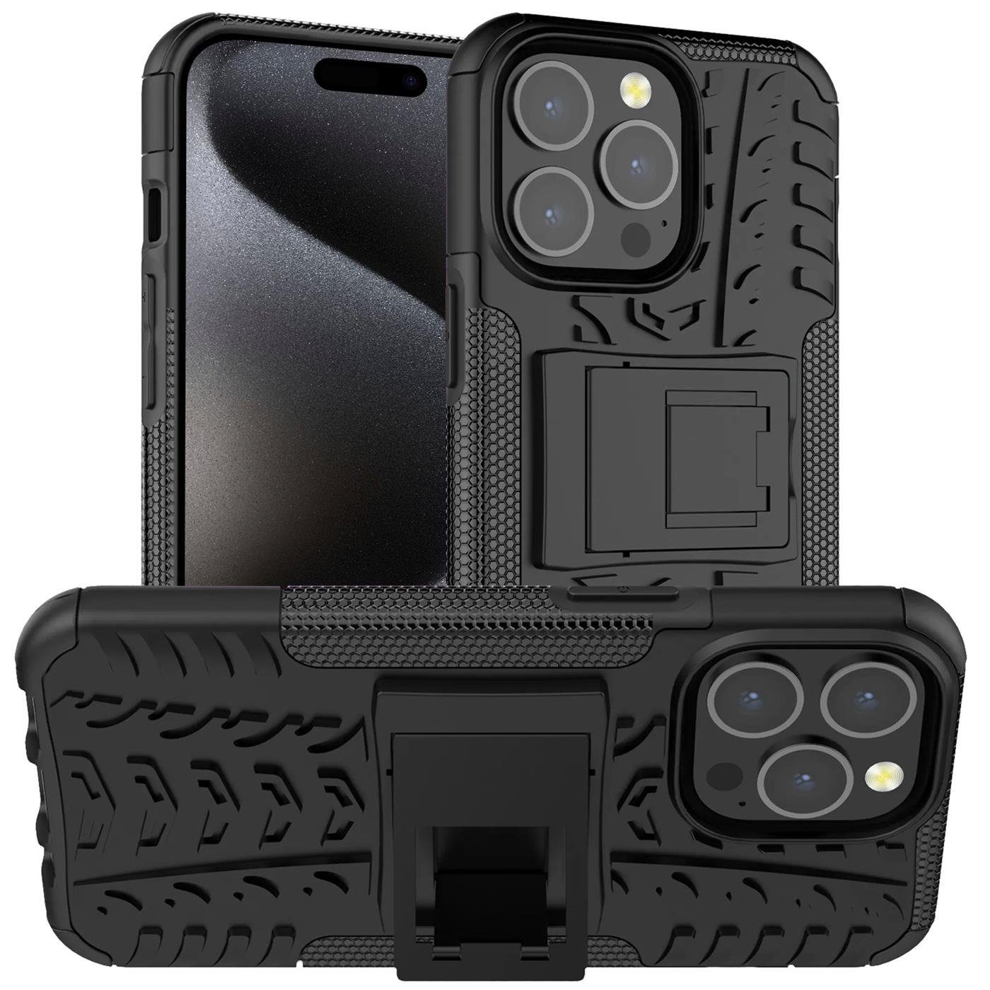 Coolgadget Handyhülle Outdoor Case Hybrid Cover Für Apple Iphone 15 Pro