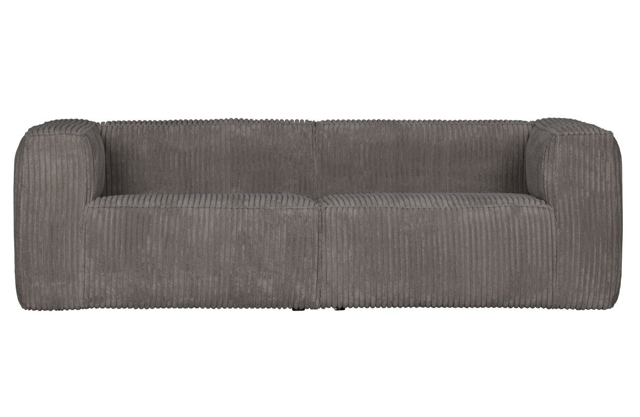 WOOOD Sofa 3, Rippenstoff (100% Polyester), Kunststoff