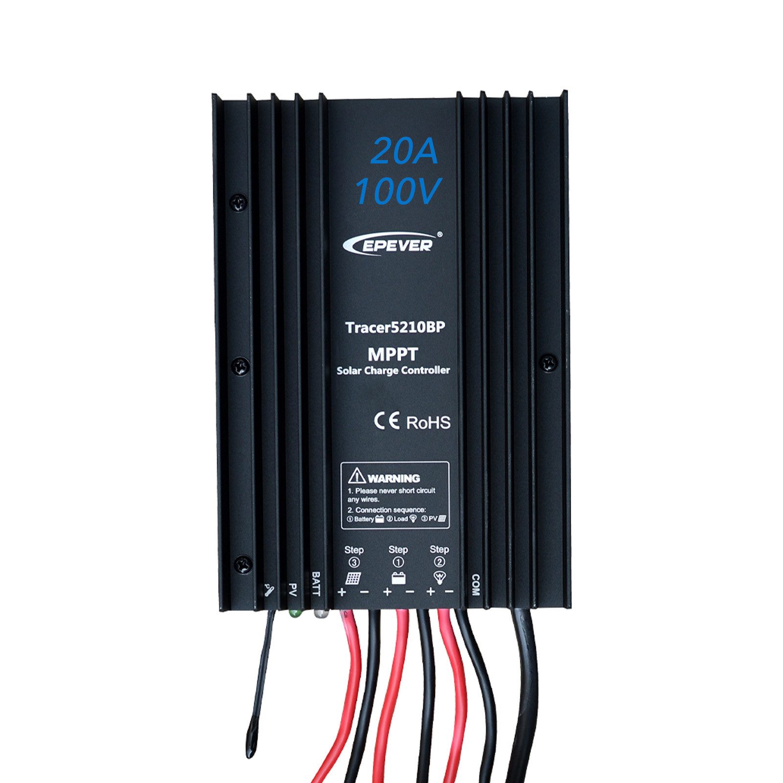 enjoy solar Solarladeregler EPEVER® Tracer BP 5210/7810 20A-30A,100V 12/24VDC, IP68 ...