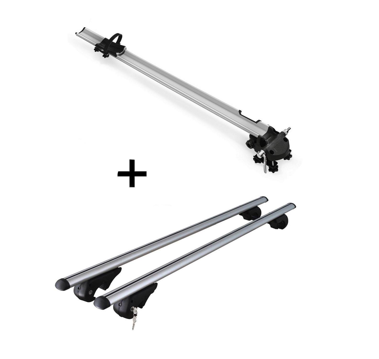 VDP Dachträger, VDP Fahrradträger Bike Pro + Dachträger Rio 120 kompatibel mit BMW 5er Touring ...