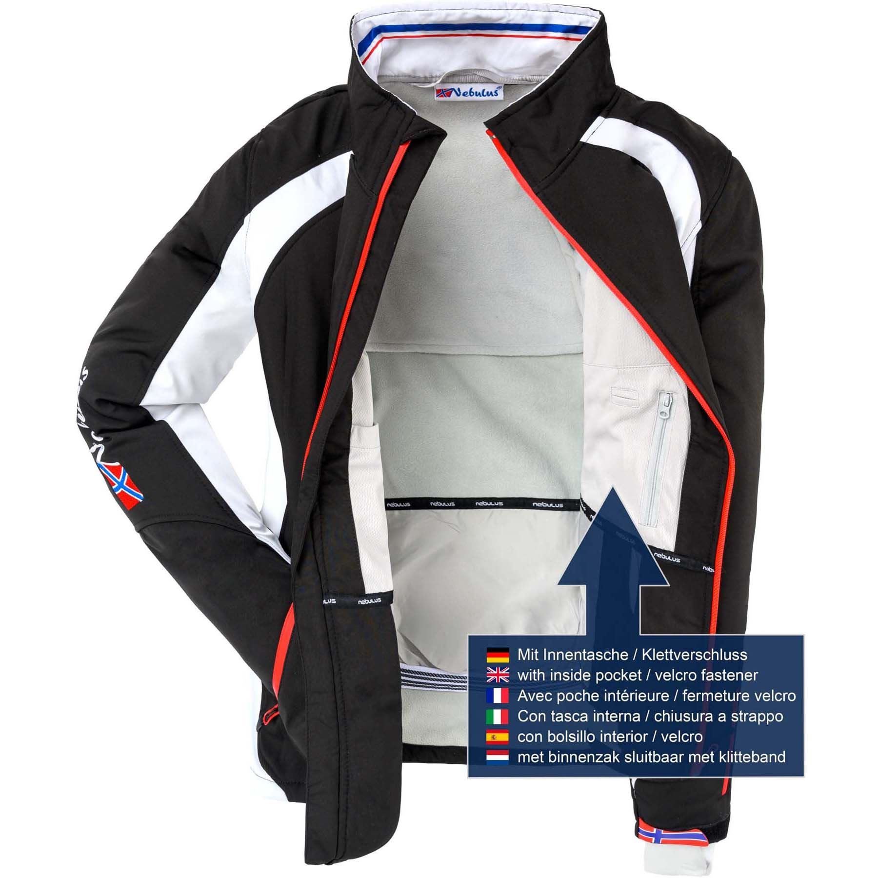 Nebulus Skijacke VIGGO, P2347 - Herren, schwarz-weiss, M