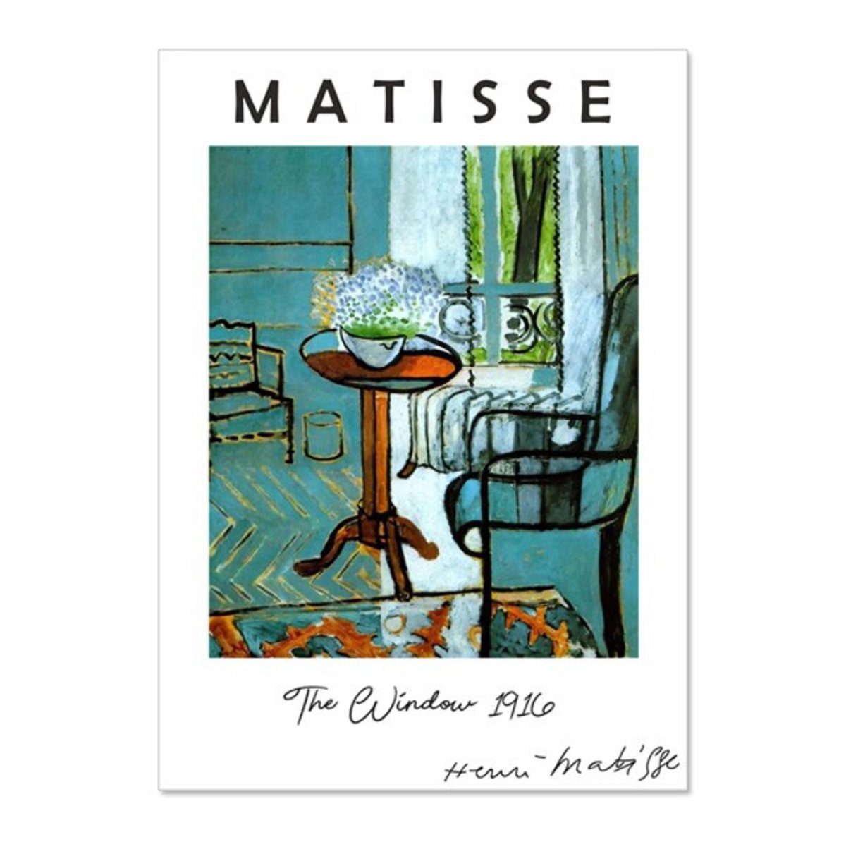 TPFLiving Kunstdruck »OHNE RAHMEN«, Motiv TX2380D, Poster Leinwand - Wandbild / Henri Matisse ...