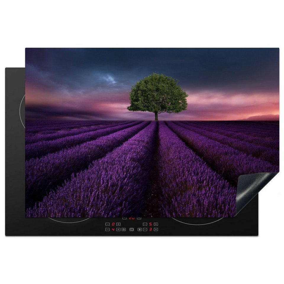 MuchoWow Herdblende-/Abdeckplatte Lavendel - Baum - Lila, Vinyl, (1 tlg ... MuchoWow Herdblende-/Abdeckplatte Lavendel - Baum - Lila, Vinyl, (1 tlg ...