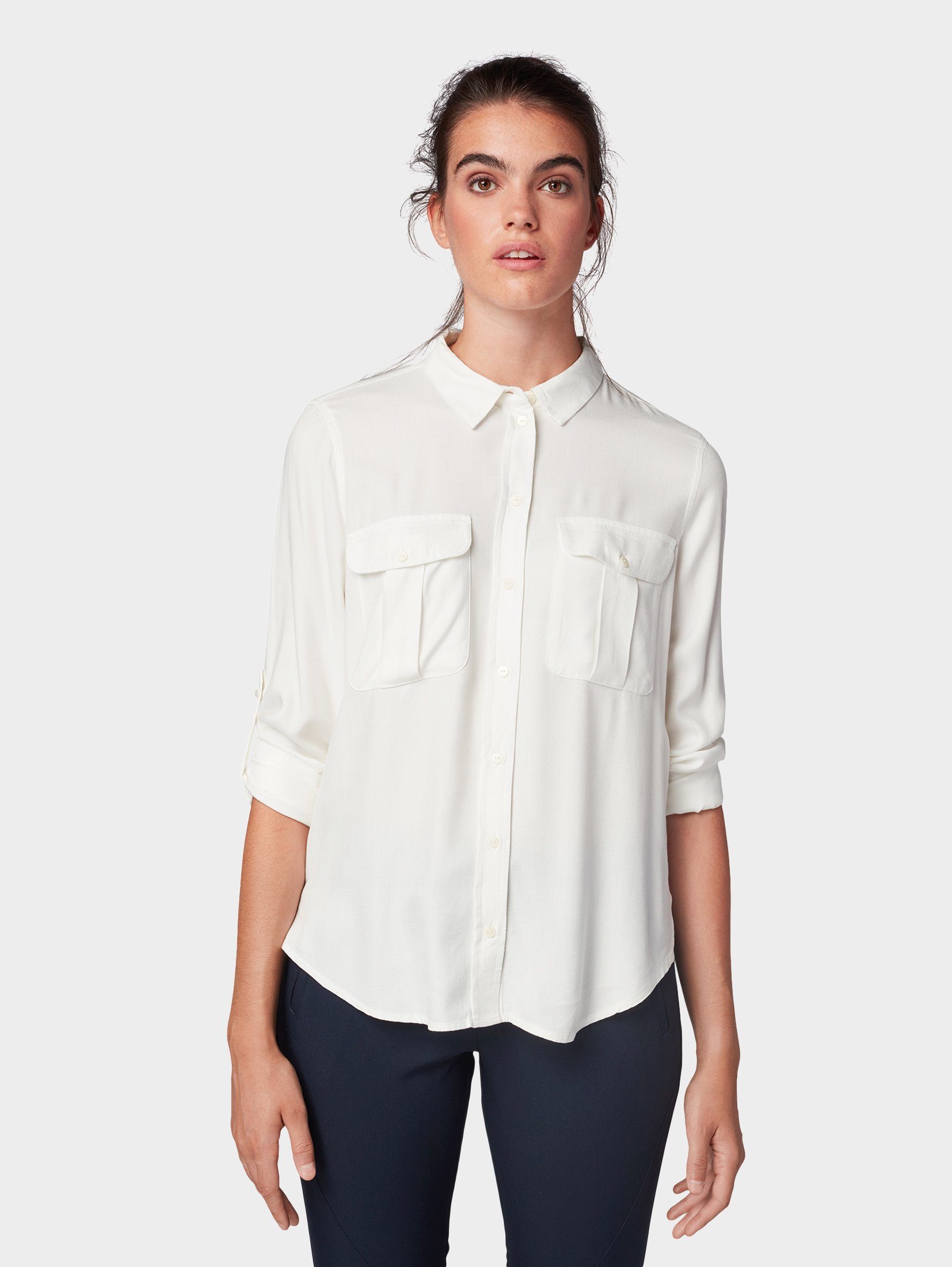 Tom Tailor Langarmbluse Bluse Im Utility Stil