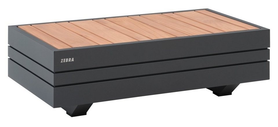 Zebra Möbel Gartentisch Cubo 74 X 37 Cm Aluminium Braun Graphitgrau
