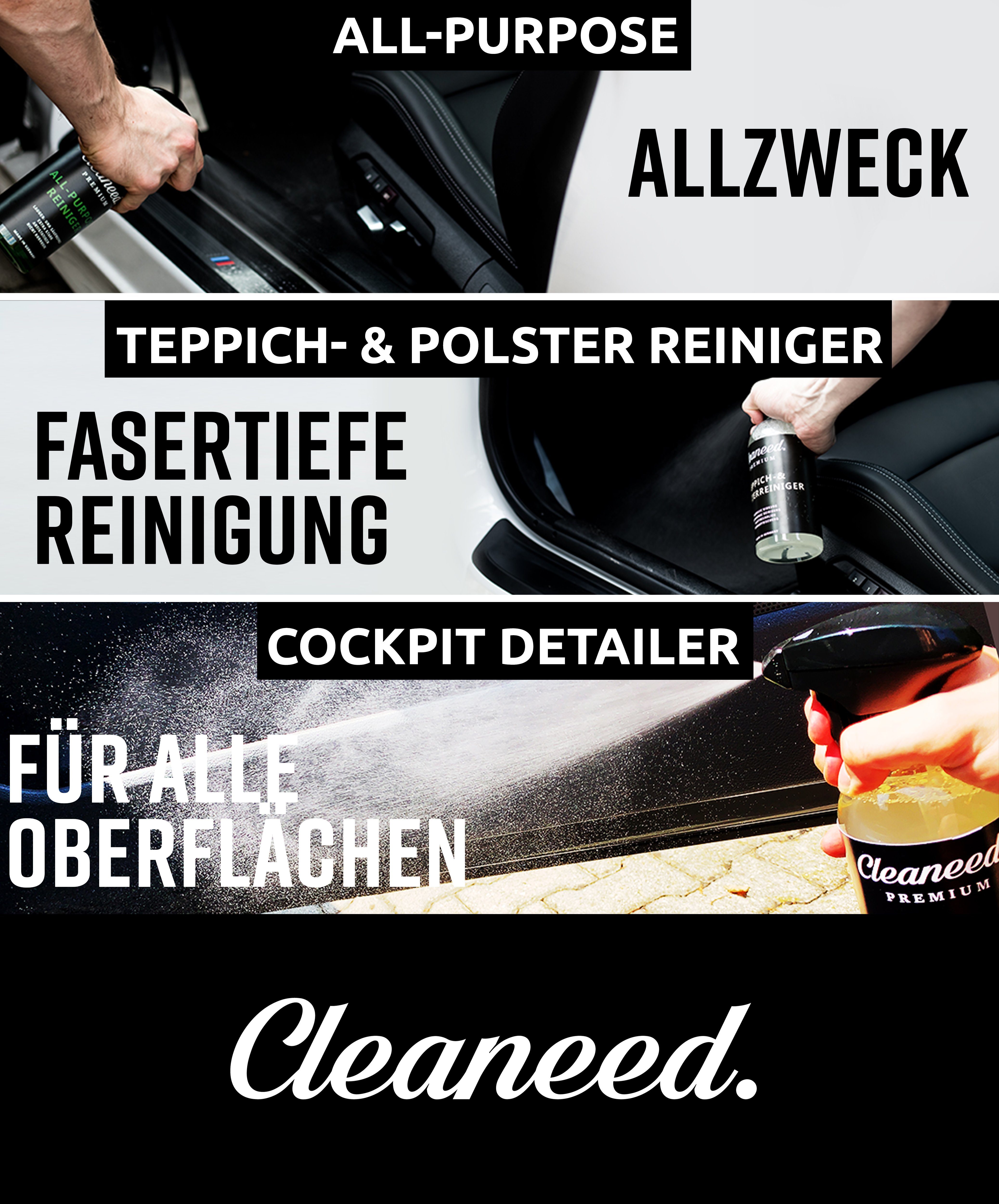 Cleaneed Premium Profi Auto Reinigungsset [26 Teile] Auto ...