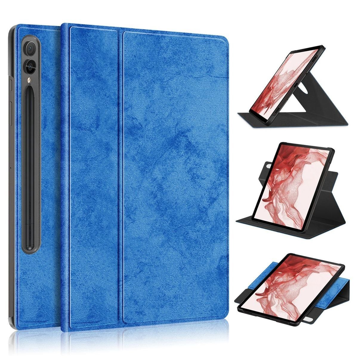 Wigento Tablet Hülle Für Samsung Galaxy Tab S9 Plus U Fe 360 Grad
