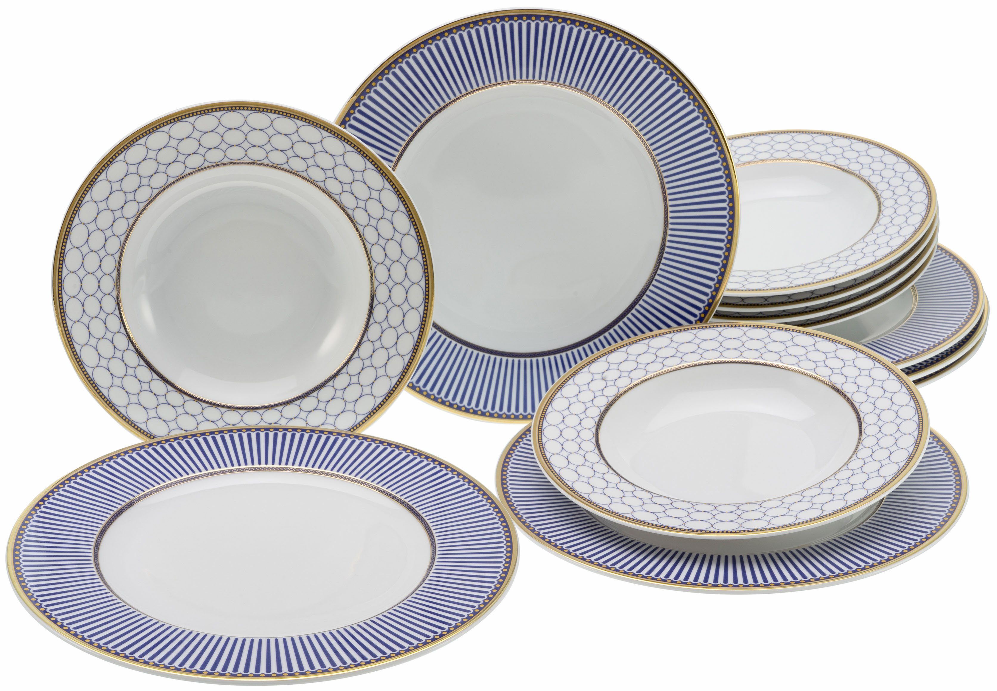 Creatable Tafelservice Teller Set Geschirr Set Noblesse 12 Tlg 6
