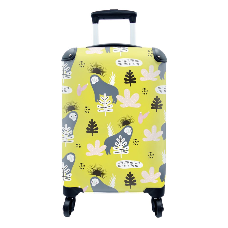 Muchowow Handgepäckkoffer Trolley Extra Leicht Dschungel Affe