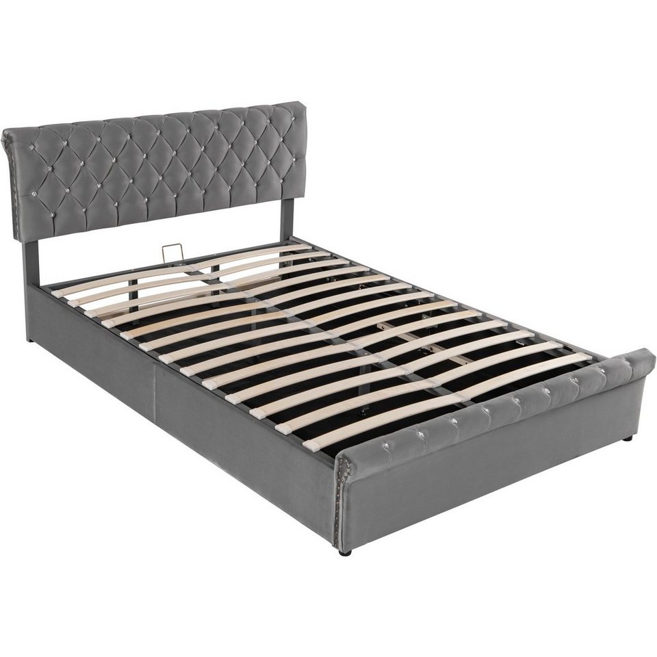 Gotagee Polsterbett Doppelbett Funktionsbett Verstellbares Kopfteil