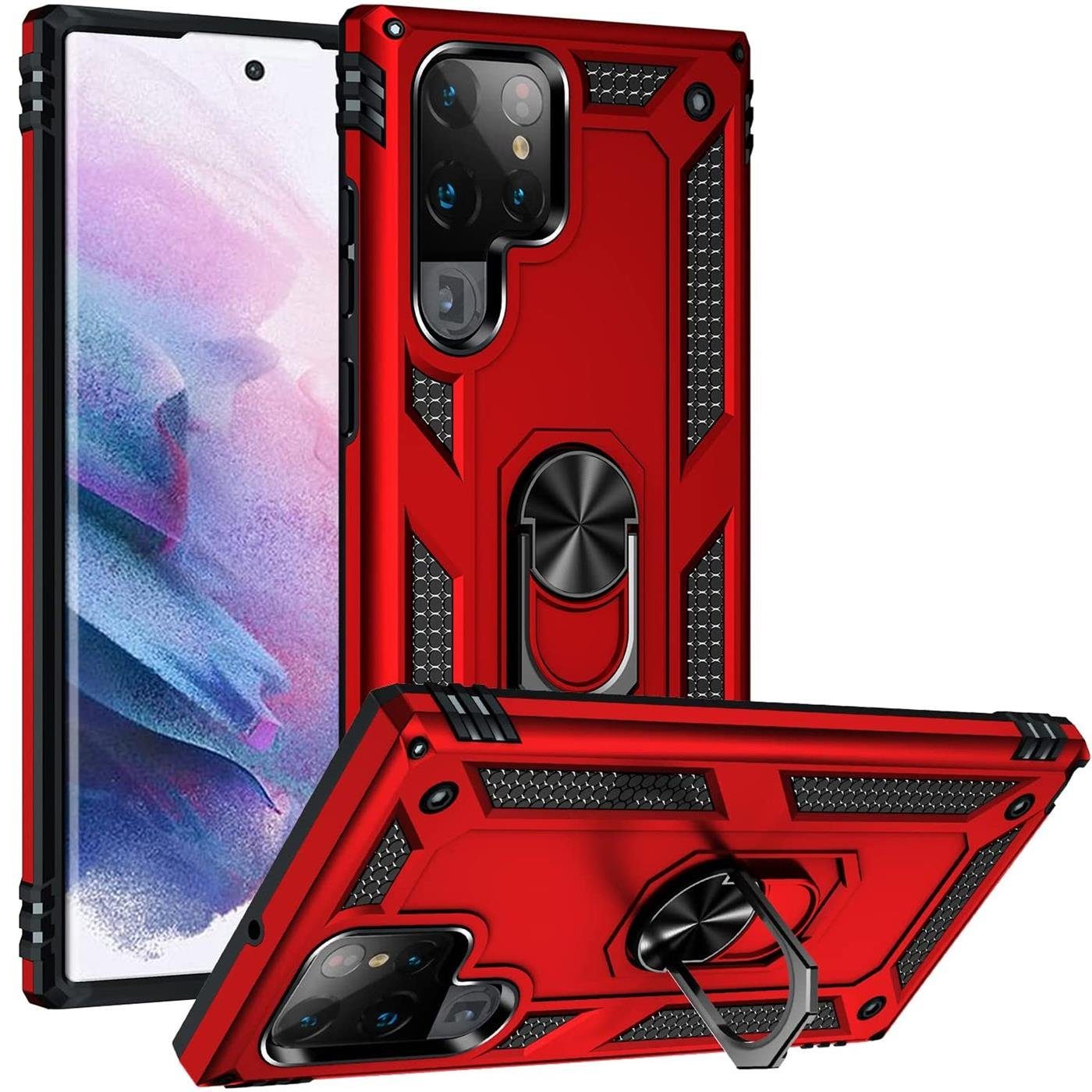 Coolgadget Handyhülle Armor Shield Case Für Samsung Galaxy S22 Ultra 6