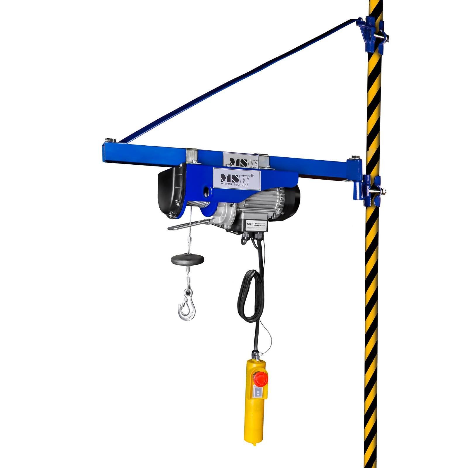 MSW Seilwinde Seilwinde Seilzug Seilhebezug Winde Motorwinde 230V 250Kg ...