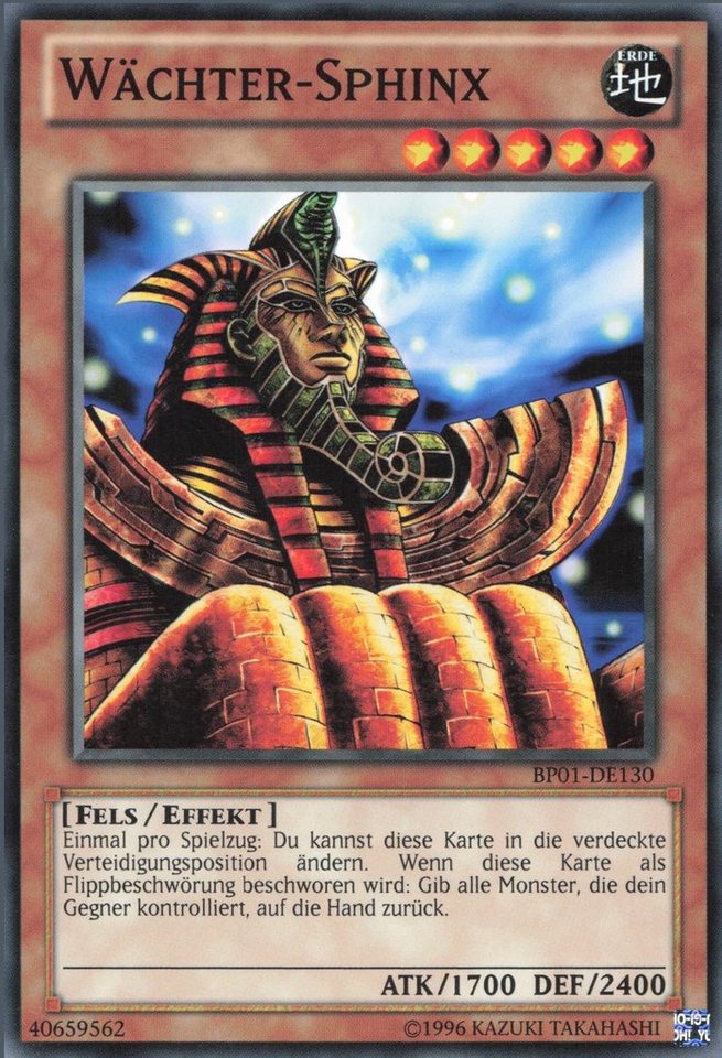 Recollectibles Sammelkarte Yugioh Karte Wächter Sphinx V 1 Deutsch