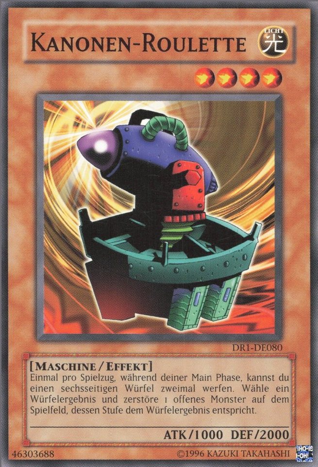 Recollectibles Sammelkarte Yugioh Karte Kanonen Roulette Deutsch Yu Gi