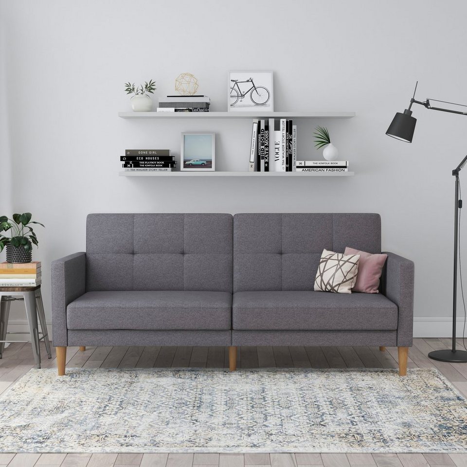 Dorel Home 3 Sitzer Lilly Bett Funktion Rückenlehne 3 Fach